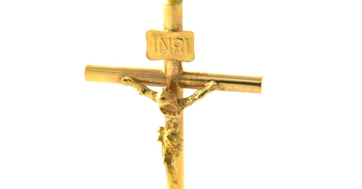 Christ en croix INRI – Or 750/1000 – LaBijoutiere